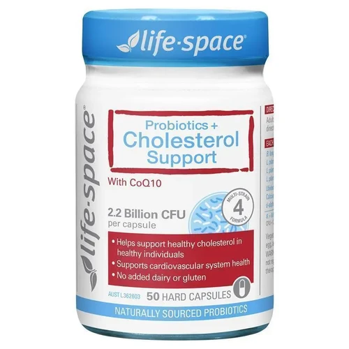 (PRE ORDER) Life-Space Probiotic + Cholesterol Support 50 Capsules ...