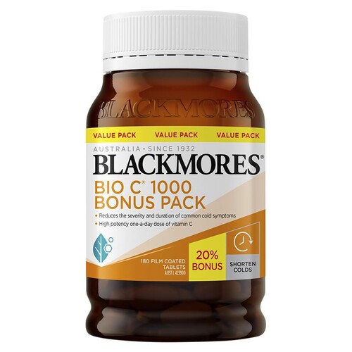 [PRE-ORDER] STRAIGHT FROM AUSTRALIA - Blackmores Bio C 1000 180 Tablets ...