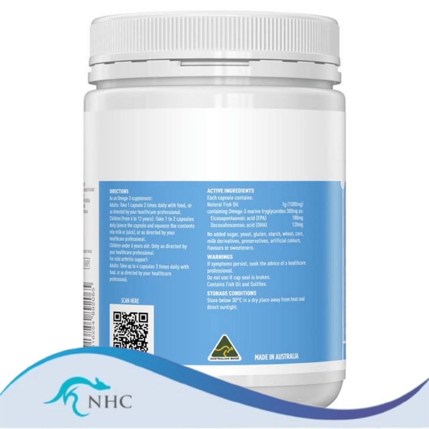 (PRE ORDER) Healthy Care Ultimate Omega 3-6-9 200 Capsules shelf life 2yrs