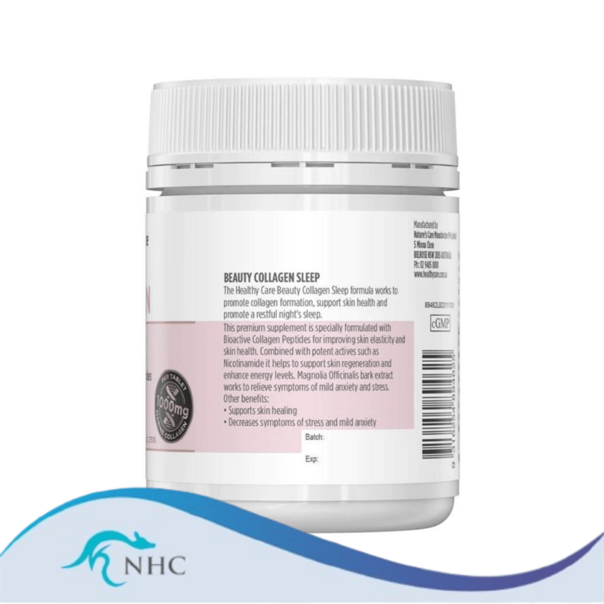 (PRE ORDER) Healthy Care Beauty Collagen Sleep 60 Tablets shelf life 2yrs