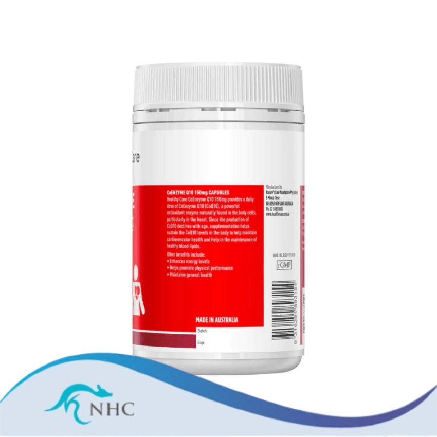 (PRE ORDER) Healthy Care Coenzyme Q10 CoQ10 150mg 100 Capsules shelf ...