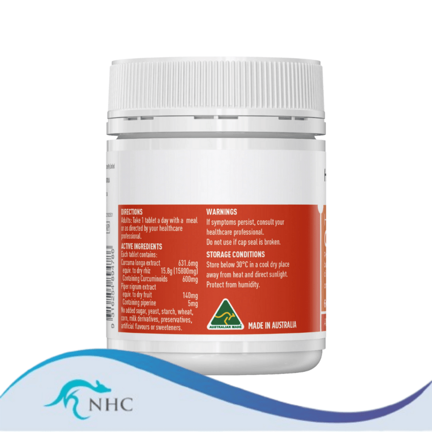 (PRE ORDER) Healthy Care High Strength Curcumin 600mg 60 Tablets shelf ...