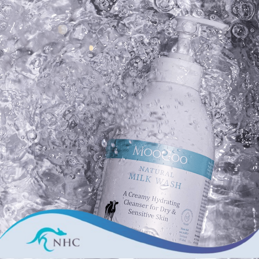 (PRE ORDER) Moogoo Natural Milk Wash 500ml / 1L shelf life 2yrs