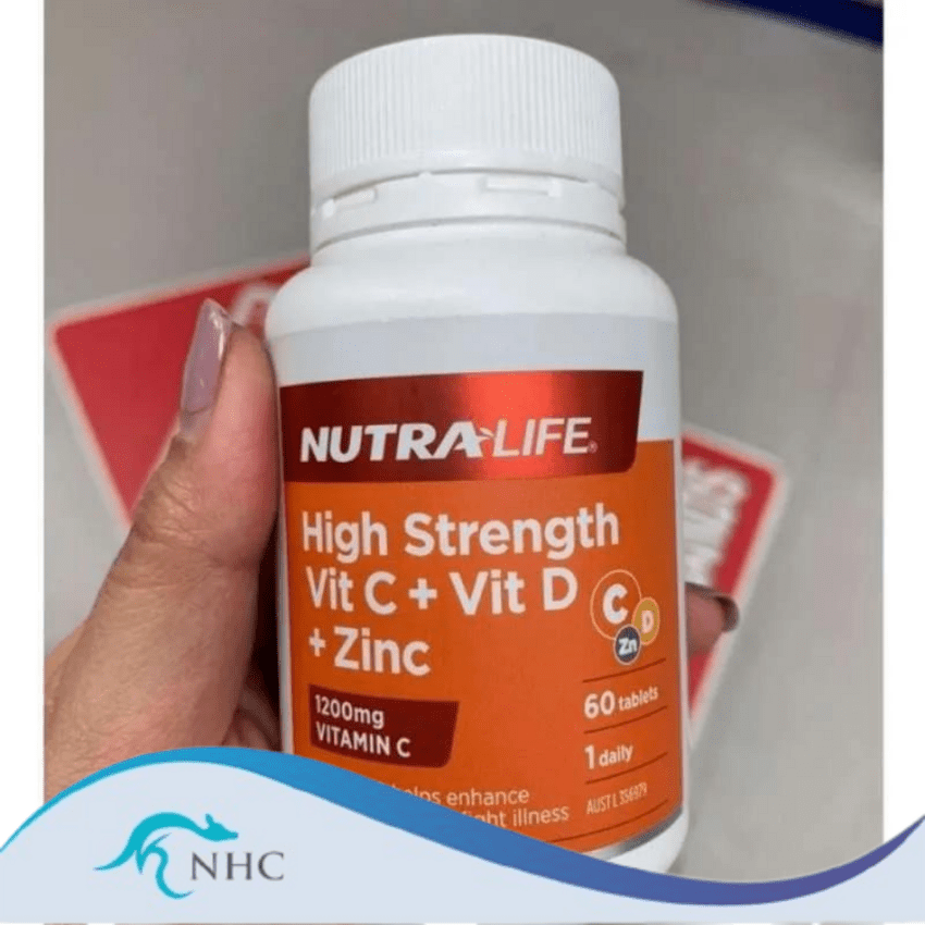 (PRE ORDER) Nutralife High Strength Vitamin C 1200mg + Vitamin D + Zinc ...