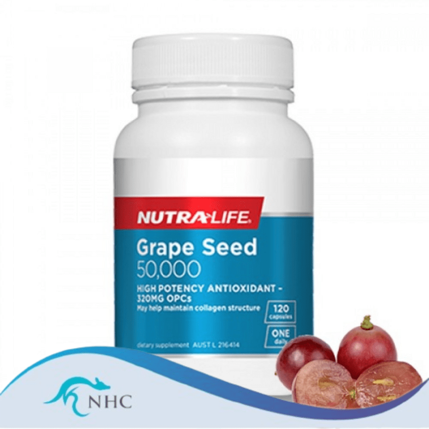 (PRE ORDER) Nutralife Grape Seed 50,000 + 120 Capsules life shelf 2yrs