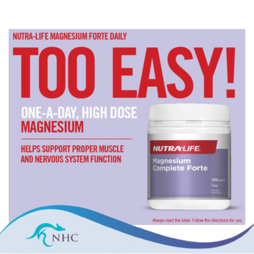 (PRE ORDER) Nutralife Magnesium Complete Forte 100 Capsules shelf life 2yrs